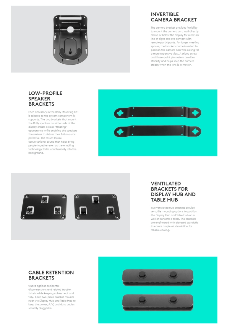 Logitech Wall/Ceiling Mounting Kit for Rally Camera Price in Pakistan