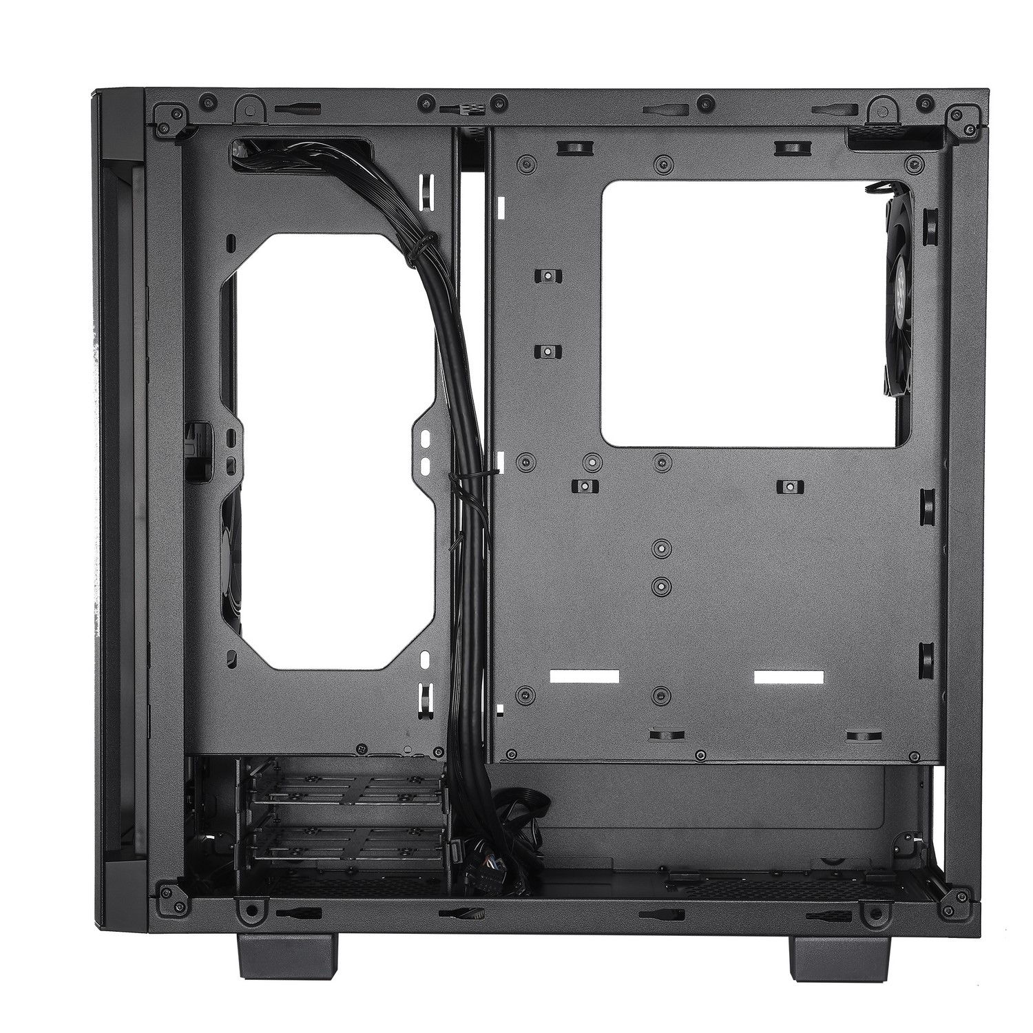 XPG Invader Mid-Tower Brushed Aluminum PC Case - Black Pakistan
