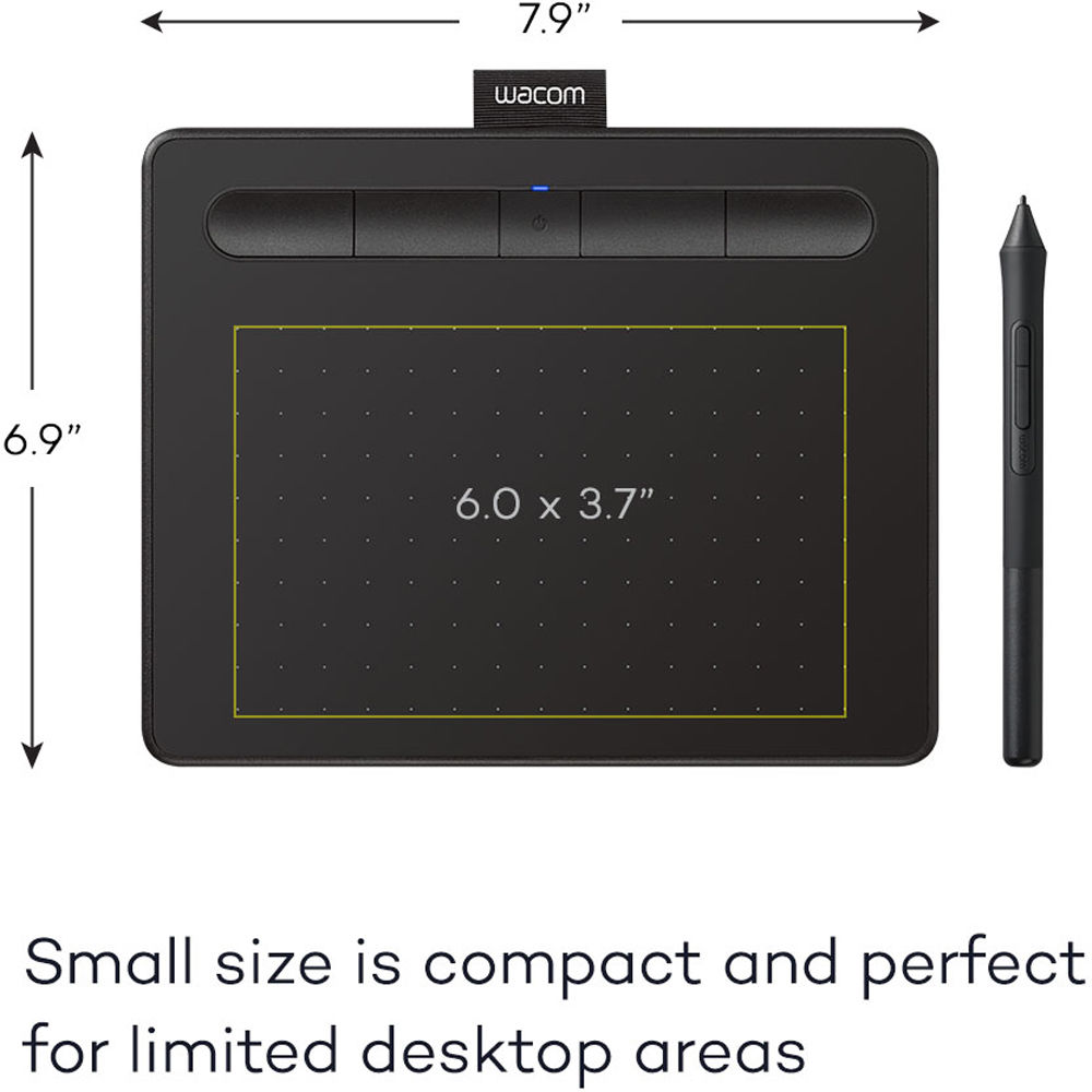Wacom Intuos Bluetooth Creative Pen Tablet (Medium, Black) Pakistan