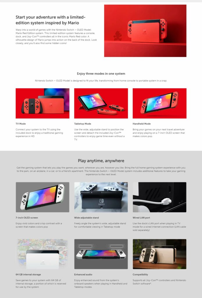 Buy Nintendo Switch OLED Model - Mario Red - Pakistan