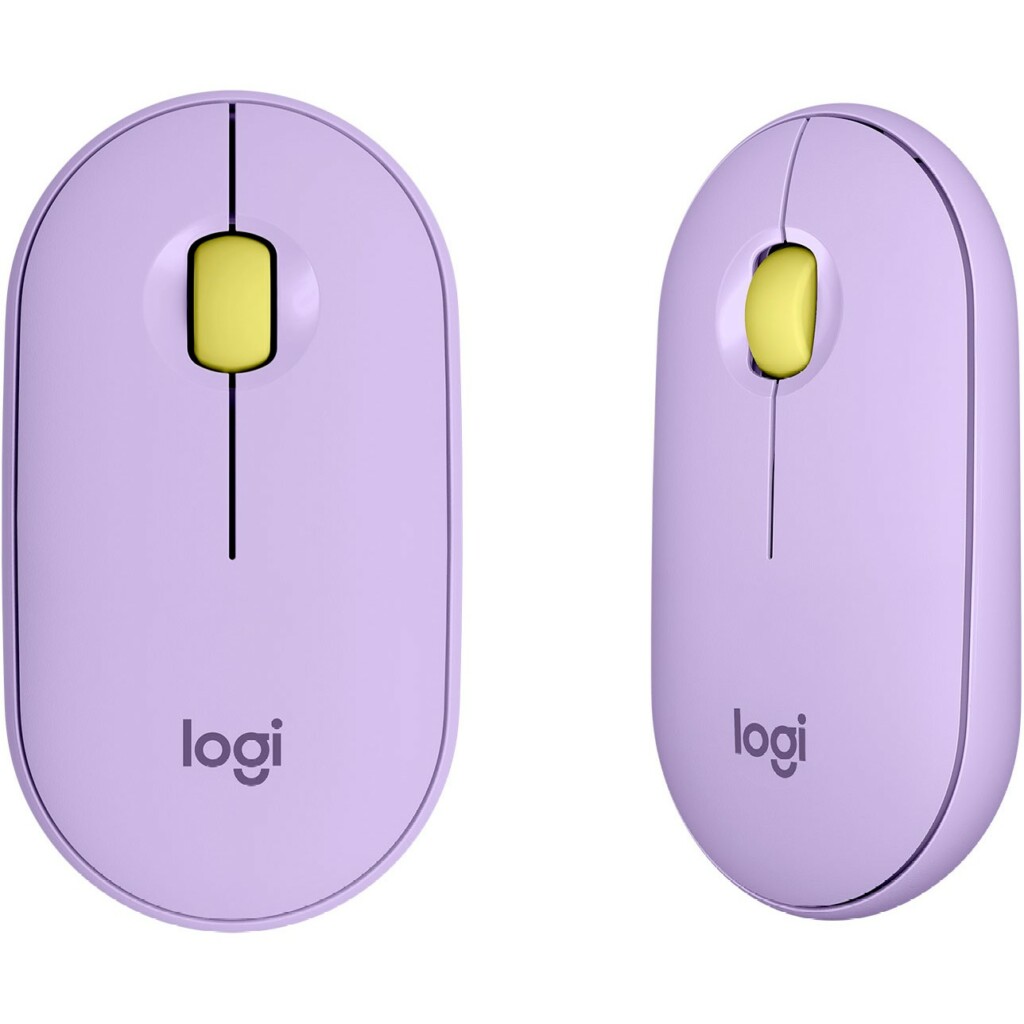 Logitech M350 Pebble Wireless Optical Mouse - Lavender Lemonade Pakistan