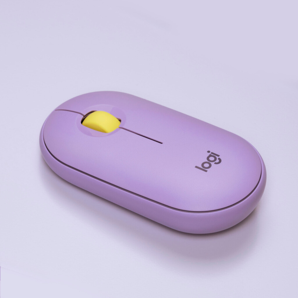 Logitech M350 Pebble Wireless Optical Mouse - Lavender Lemonade Pakistan