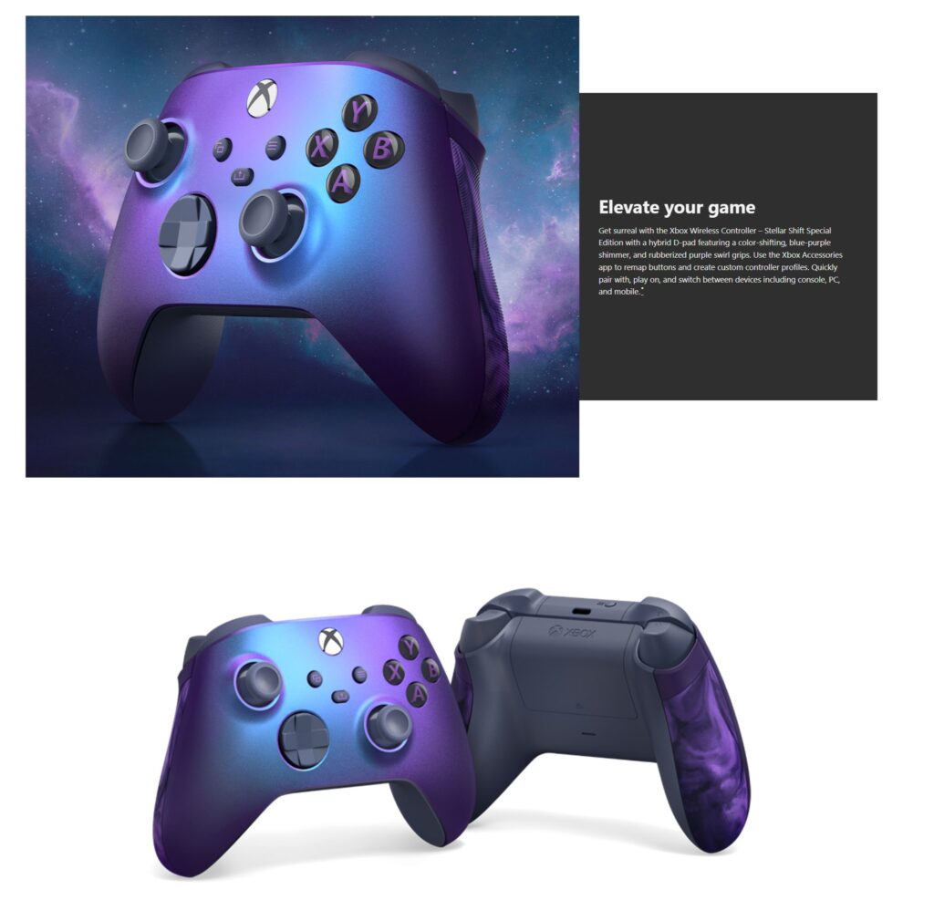 Microsoft Xbox Wireless Controller Stellar Shift Edition