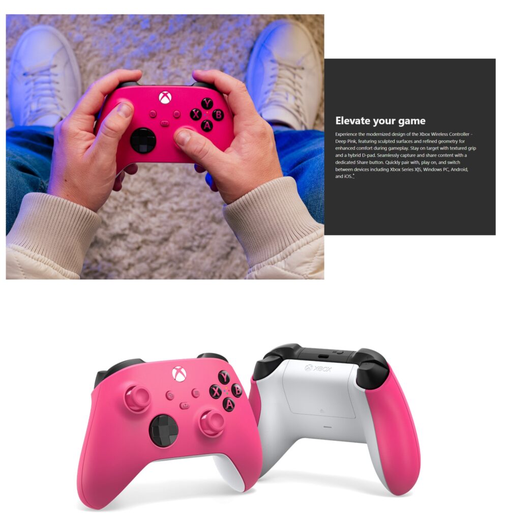 Microsoft Xbox Wireless Controller Deep Pink Pakistan