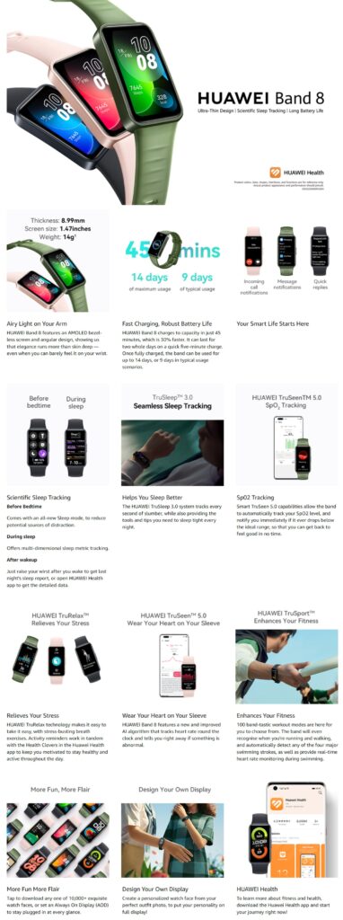 Huawei Band 8 Global Smart Watch