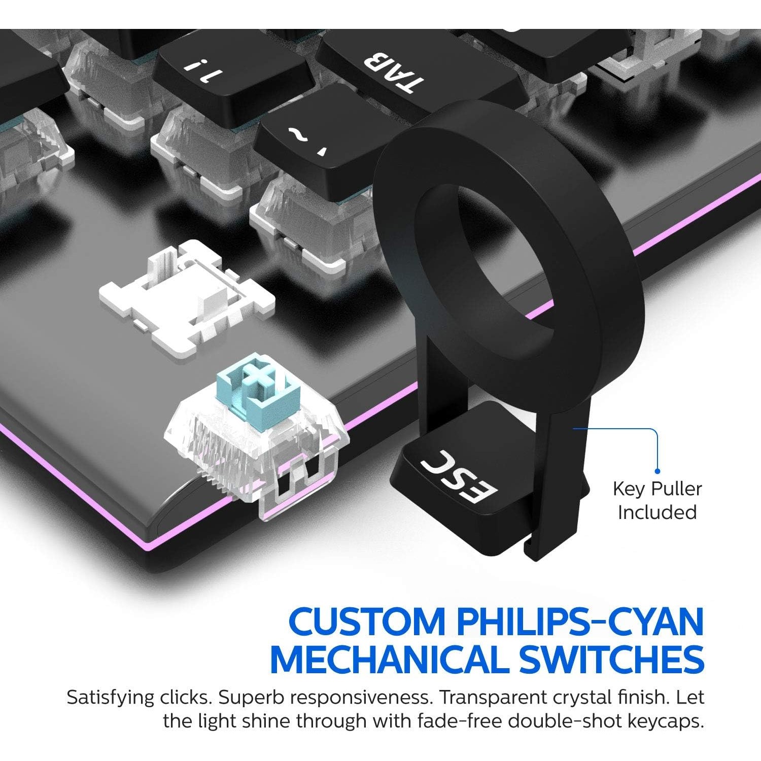 Philips SPK8624 Wired RGB Mechanical Gaming Keyboard