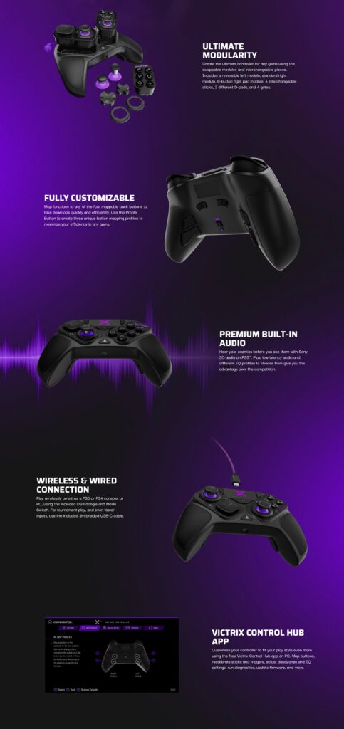 PDP Victrix Pro BFG Wireless Gaming Controller for PlayStation - Pakistan